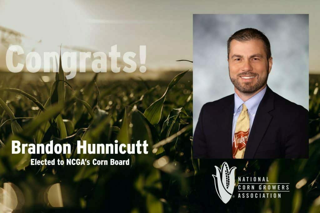 Nebraska Corn Congratulates Hunnicutt on NCGA Election Win
